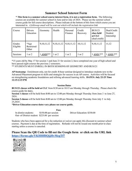 Summer School | Mundelein High School